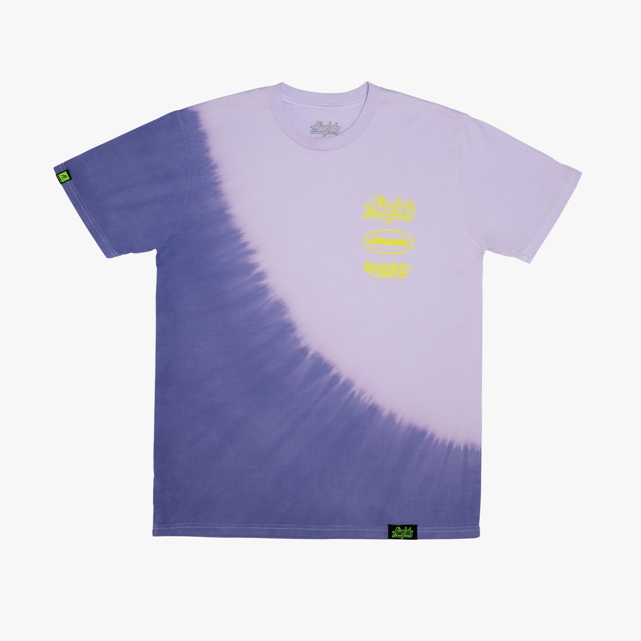 Split Worlds Hand Dyed T-Shirt (Purple) – AlienLabs