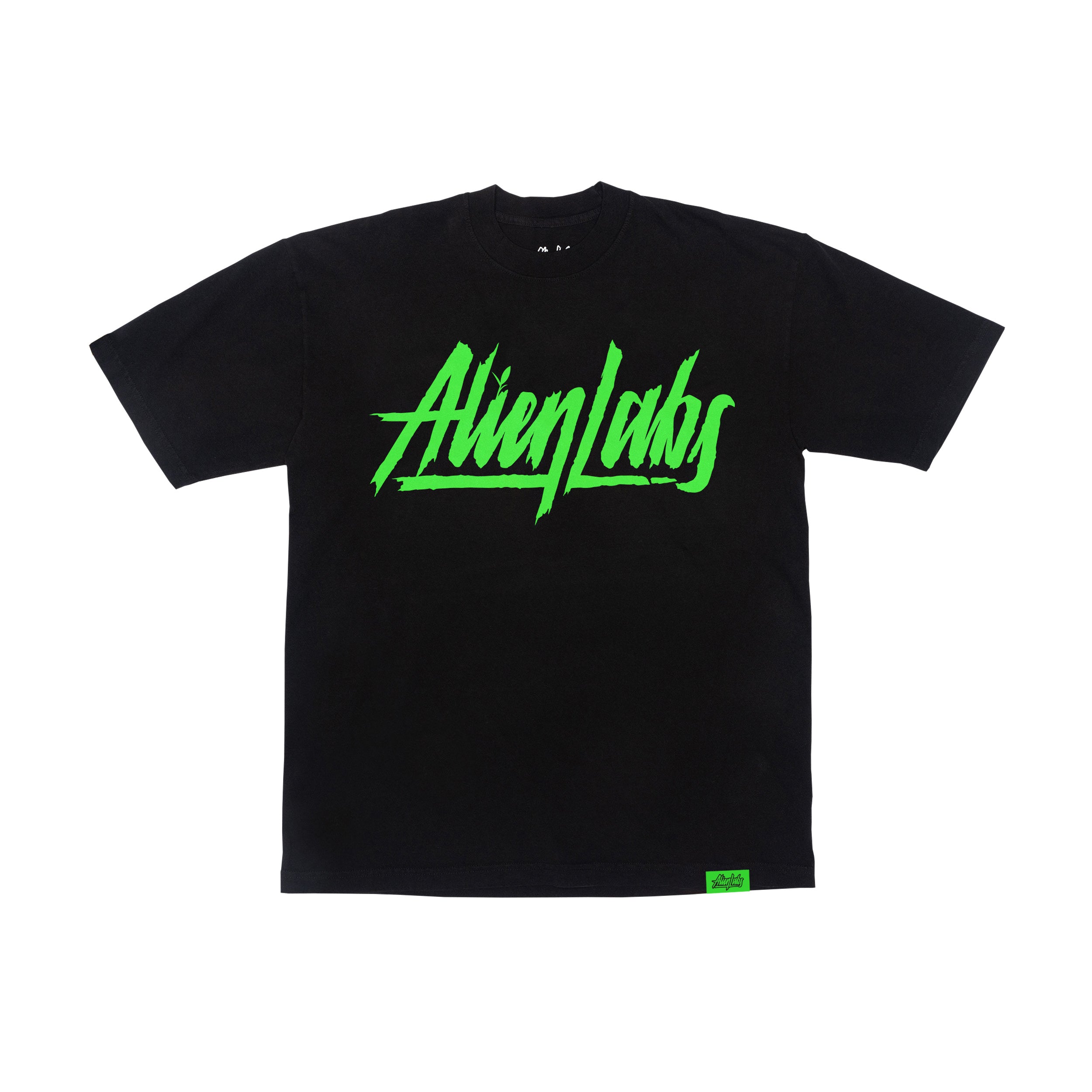 Original Logo T-Shirt (Black/Green) – AlienLabs