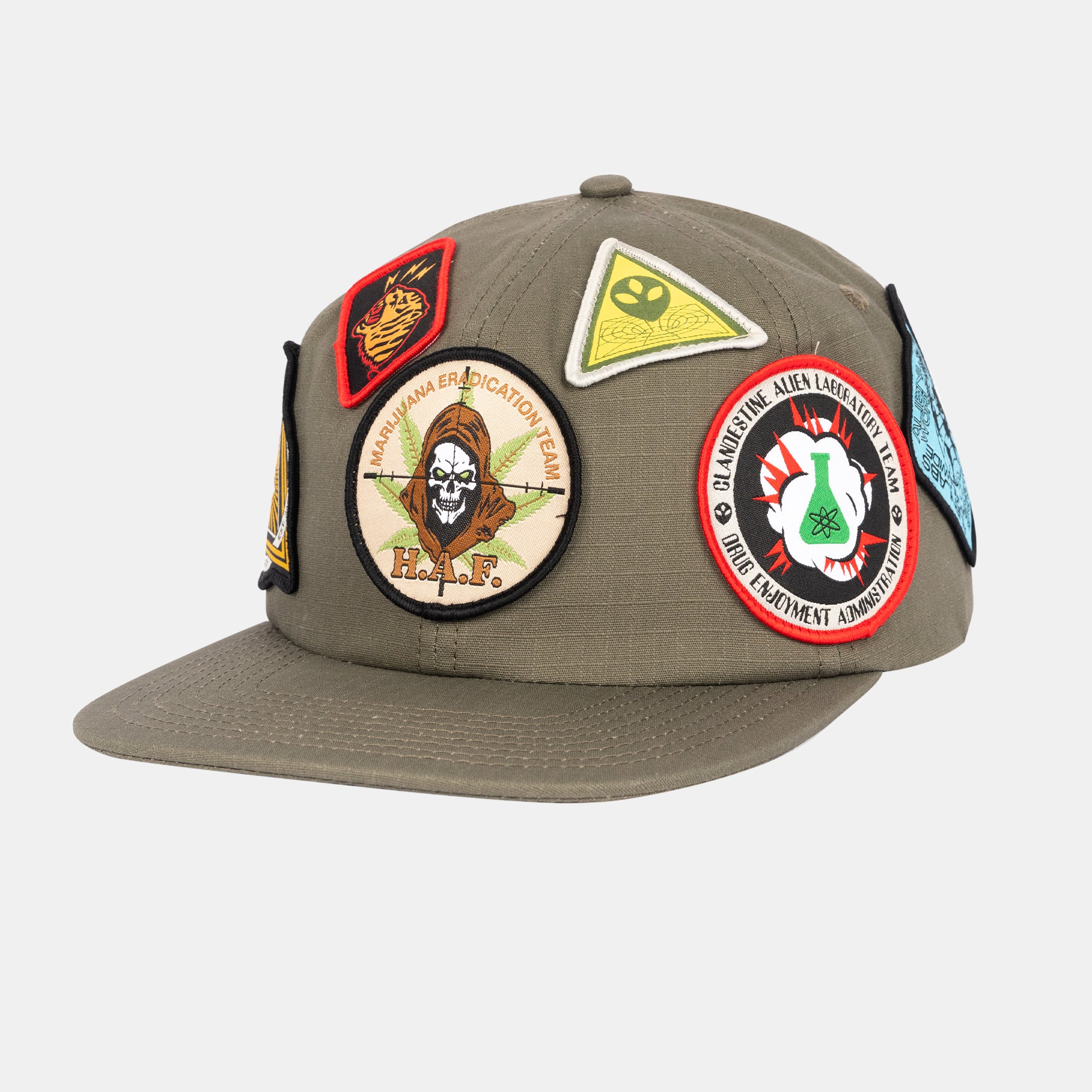 Patchwork Ripstop 6 Panel Snapback Hat – AlienLabs