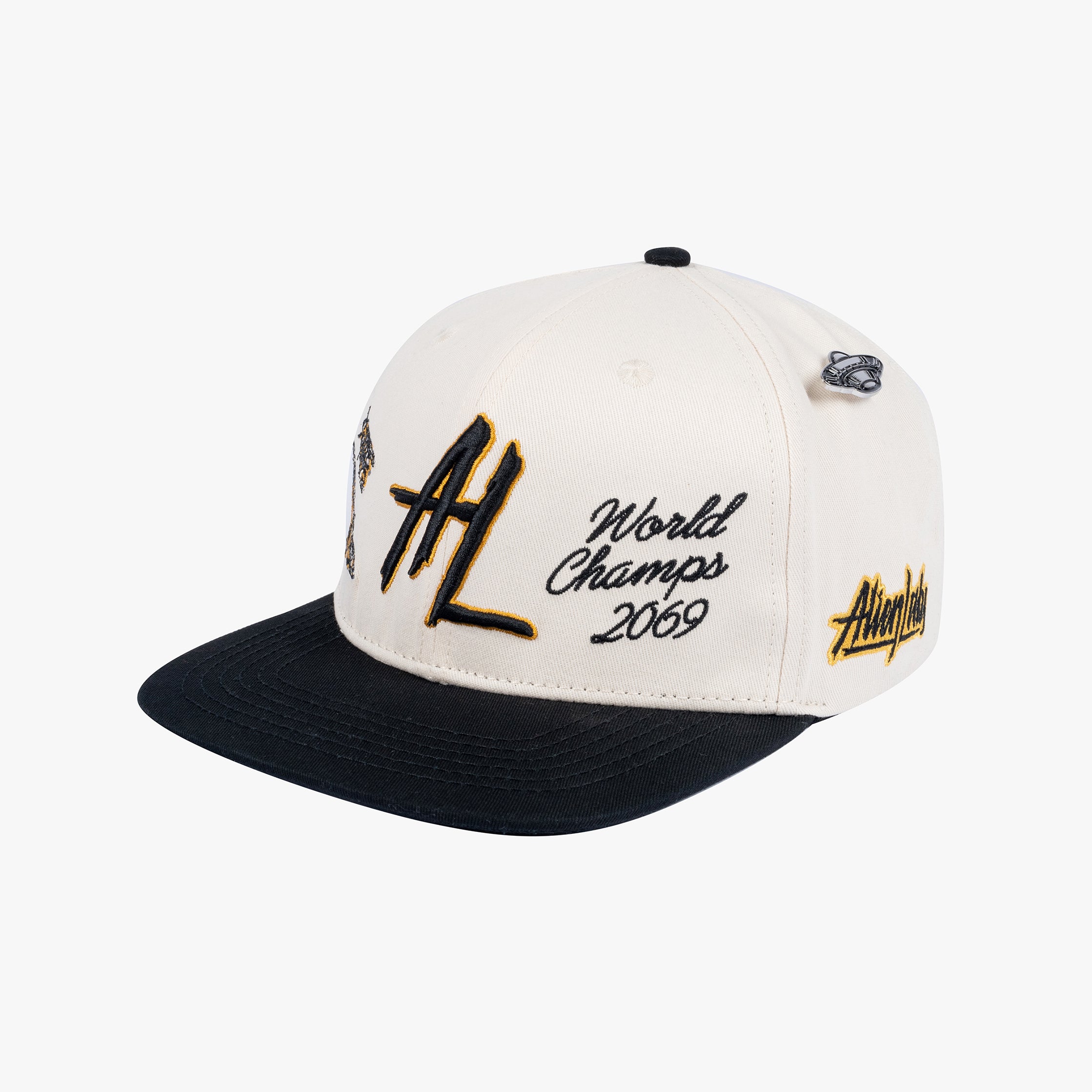 2069 Series Champs 6 Panel Snapback Hat (Cream) – AlienLabs